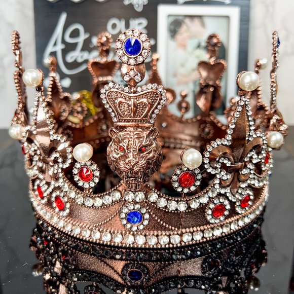 Handmade | Accessories | Lion King Crown Male Crown Mens Royal Crown ...